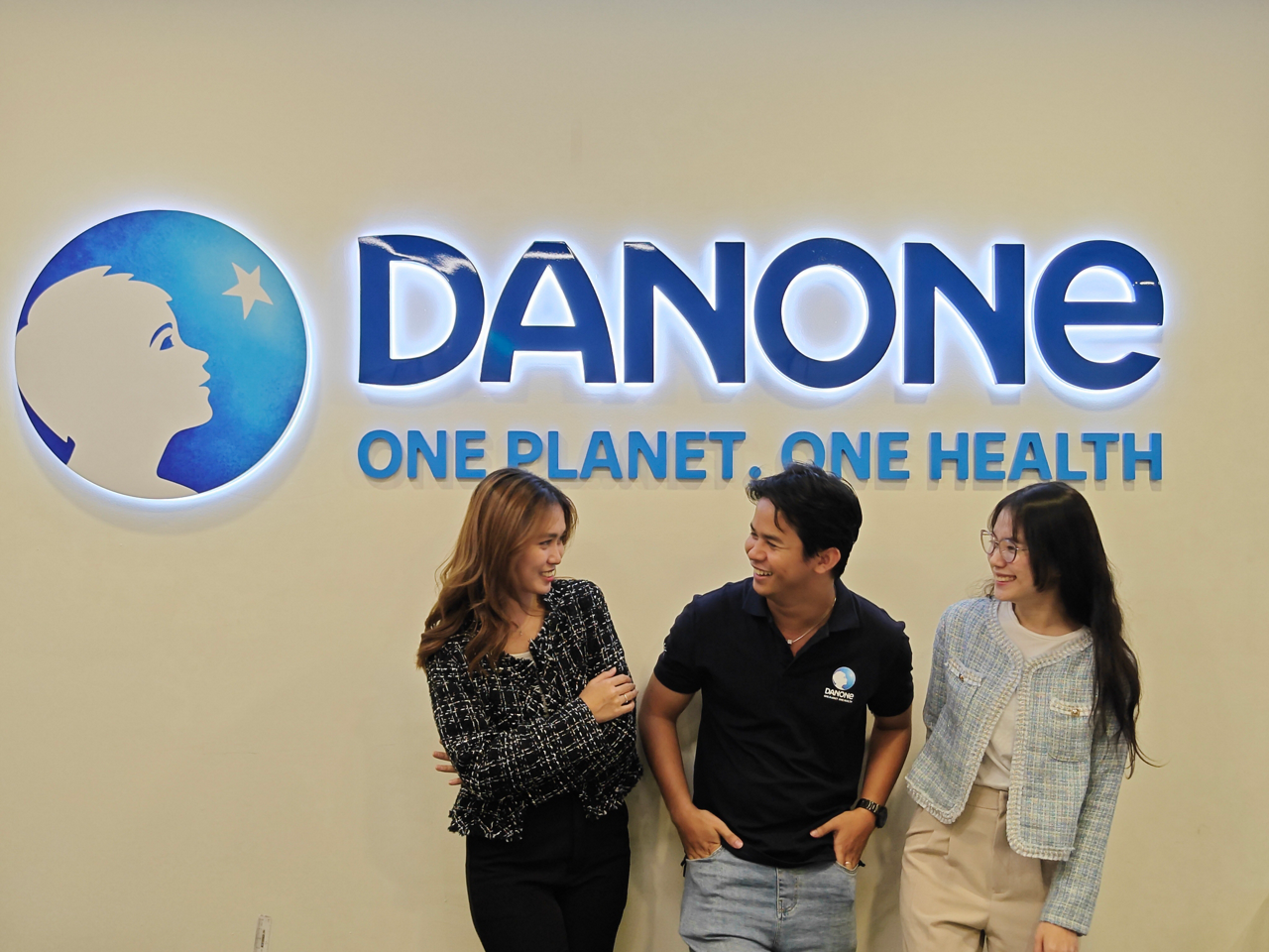 Students at Danone